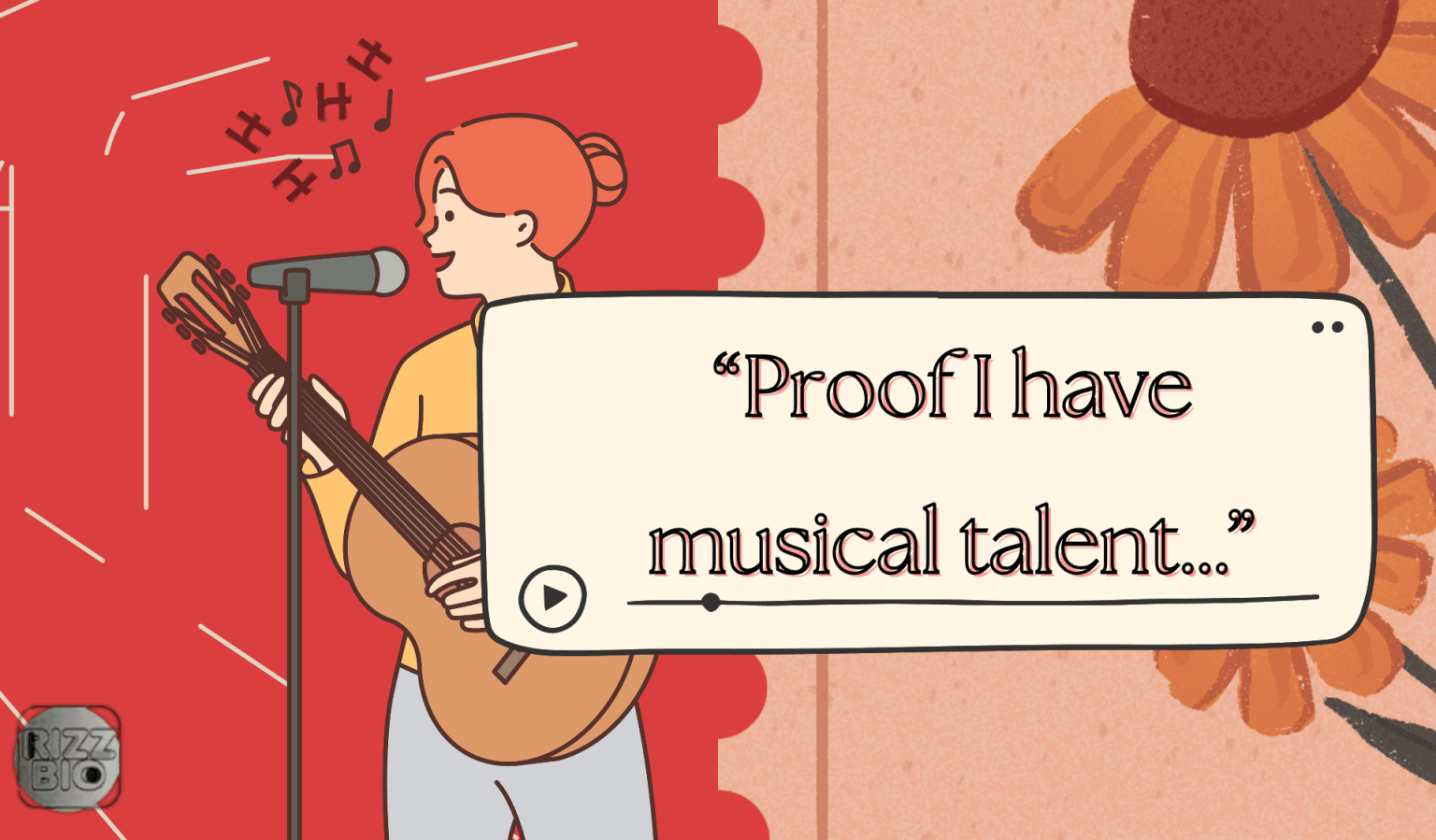 80 artistic prompt answers 'Proof I have musical talent' on Hinge - RizzBio