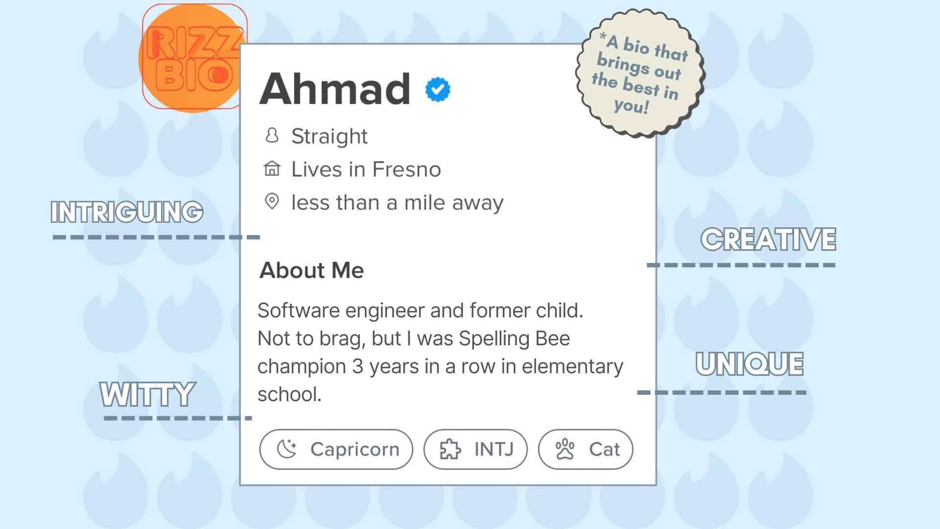 Tinder Bio, Prompt & Response Generator for Perfect Matches - RizzBio