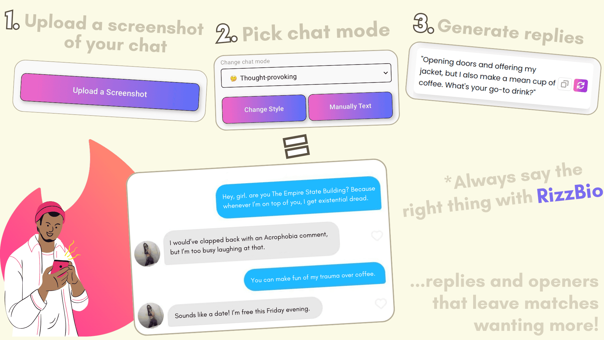 Tinder Bio, Prompt & Response Generator for Perfect Matches - RizzBio